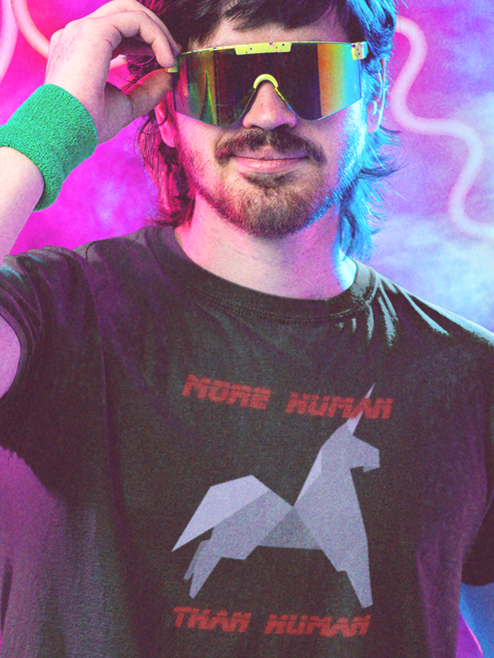 Bladerunner T-Shirt Replicant Tee- Origami Unicorn film movie graphic t ...