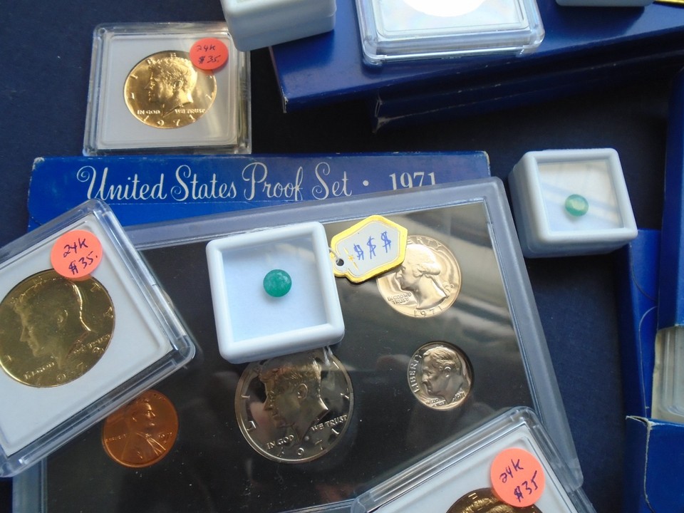 Estate lot Sale US Coins ~GOLD, RARE PROOF COINS, EMERALD- 7 PC. LOTS ...