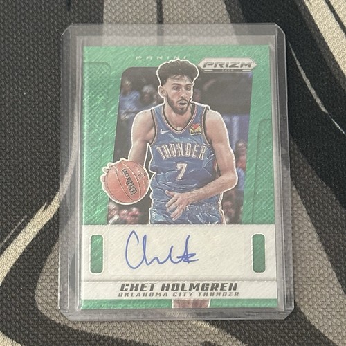 2024-25 Panini Prizm Deca - Signatures Chet Holmgren #PDS-HOL Green ...
