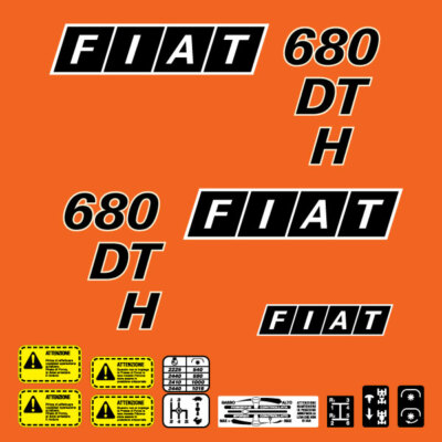 Fiat 680 DT H tractor decal aufkleber adesivo sticker set | eBay