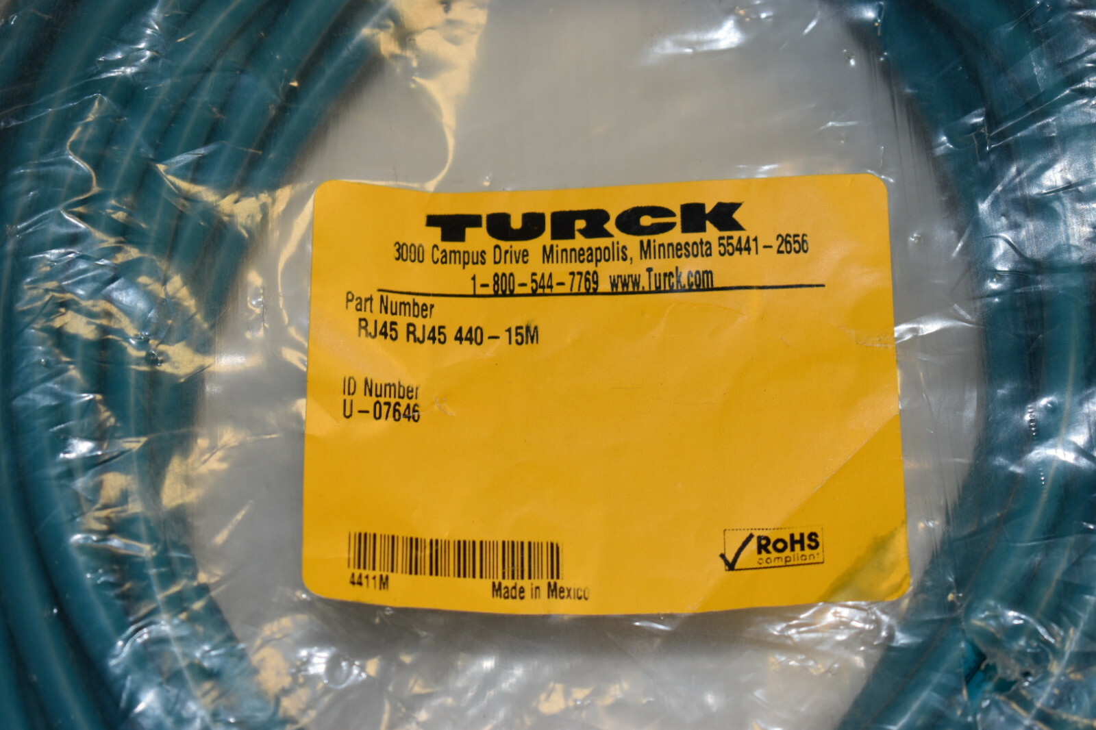 Turck cable RJ45 440-15M U07645 | eBay