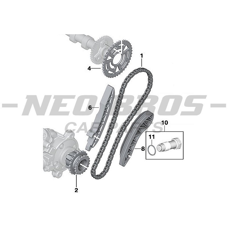 BMW N47 TIMING CHAIN KIT N47D20 2.0 & 1.6 DIESEL ENGINE, UPGRADED ...