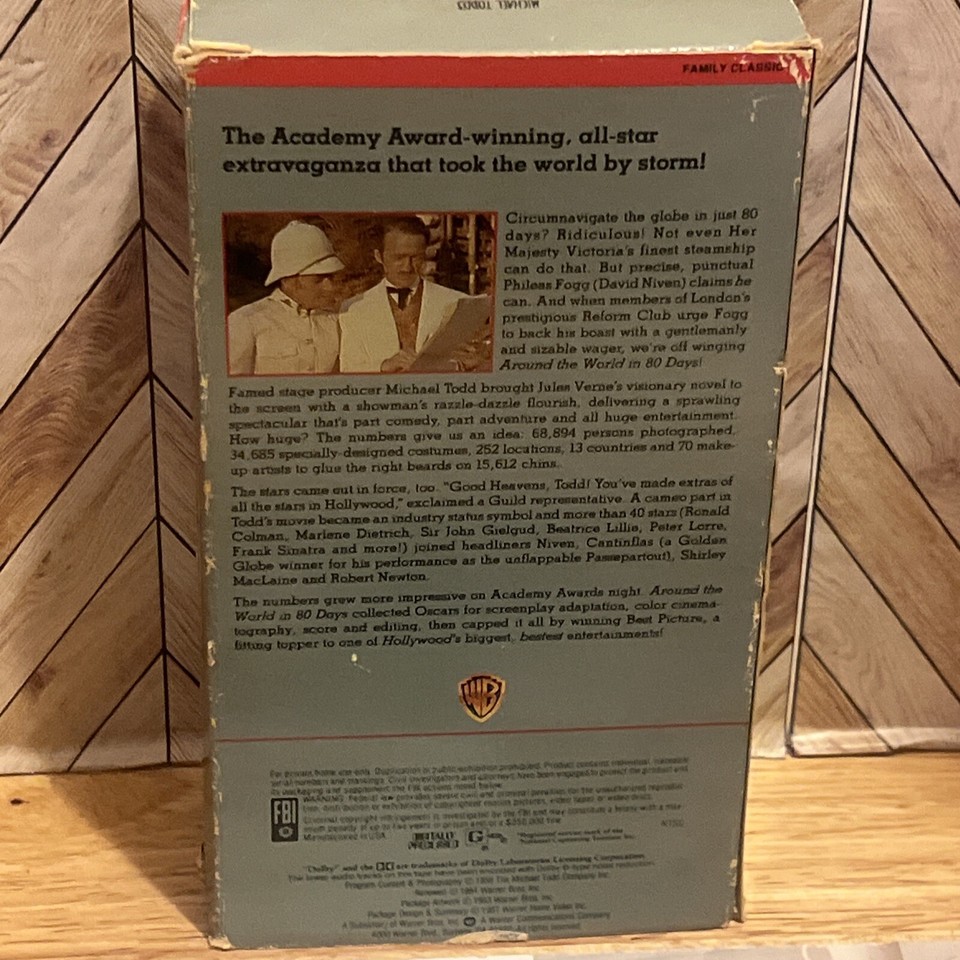 Around the World in 80 Days (VHS, 1992) 85391132134 | eBay
