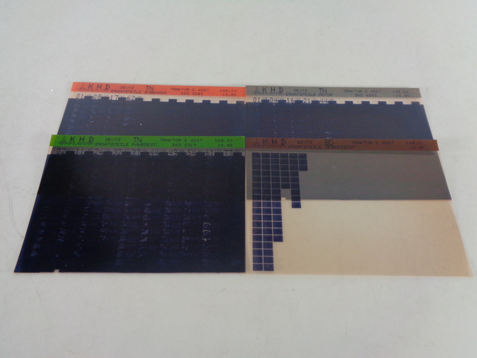 Microfichas- Catálogo Khd / Deutz Tractor D 4007 De 10/1980 | eBay