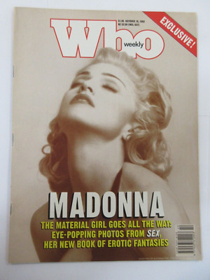WHO MAGAZINE OCTOBER 19, 1992 MADONNA | eBay Australia