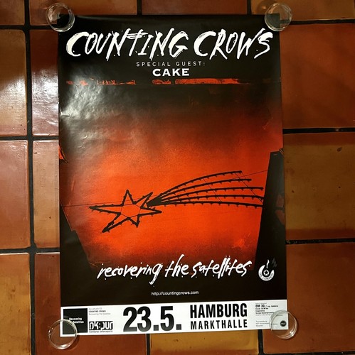 1990s Counting Crows Recovering The Satellites Cake German Tour Poster ...