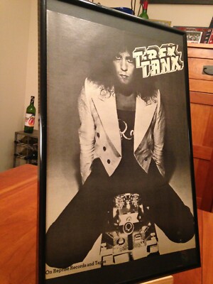 BIG 11X17 FRAMED ORIGINAL MARC BOLAN & T. REX "TANX" LP ALBUM CD PROMO ...