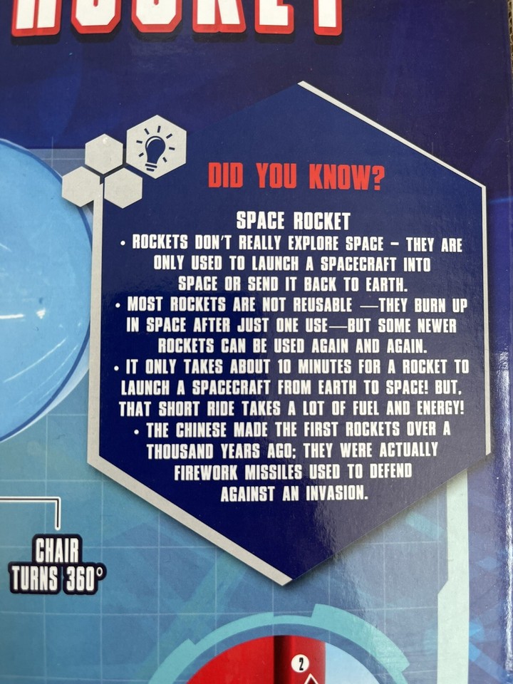 Astro Venture Spaceship Space Rocket Toy Play Set w 2 Astronauts ...