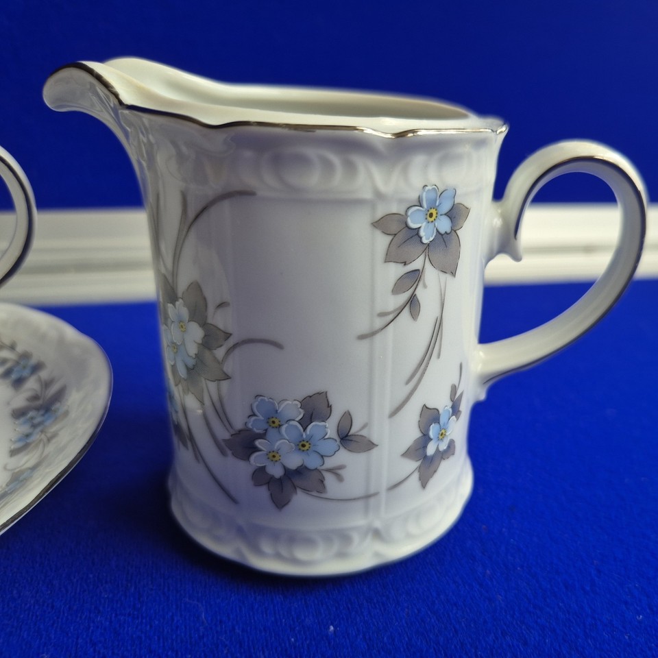 Mitterteich Bavaria Forget Me Not Plates Cups Saucers Dinner Set ...