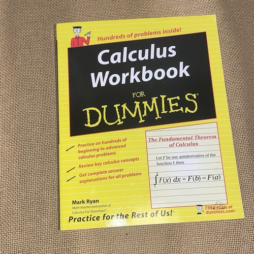 Calculus Workbook For Dummies Book By Mark Ryan. LIKE NEW CONDITION ...