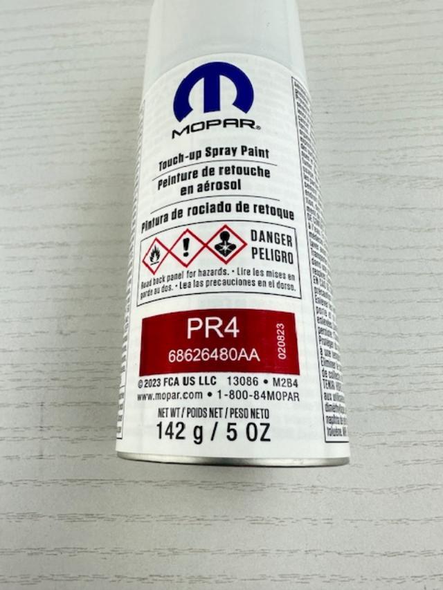 Jeep Dodge Chrysler (PR4) FLAME RED TOUCH UP AEROSOL SPRAY PAINT 5OZ ...
