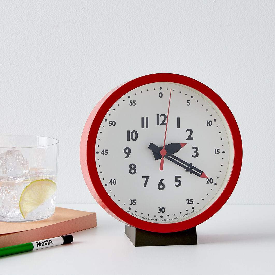 Fun Pun Desk Clock MoMA Exclusive Analog Yoko Dobashi Educational ...