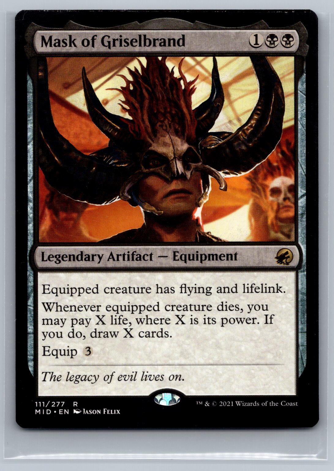 MTG Card Innistrad: Midnight Hunt #111 Mask of Griselbrand | eBay