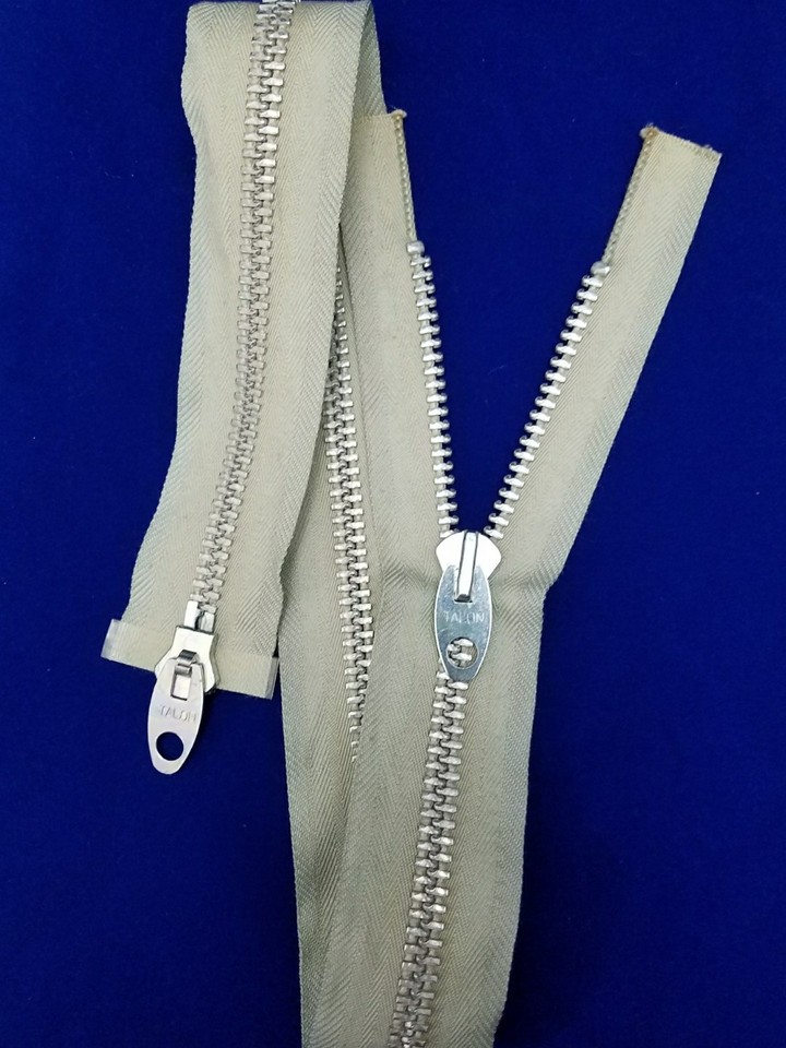 X-W TAN ZIPPER/VTG 1983 "TALON"(*LIGHTNING)#10/SEPARATING 2WAY/26"Metal ...