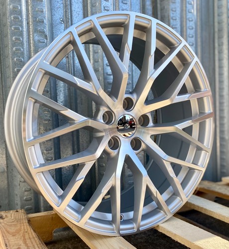 4 New 20" Wheels 20x9 +32 5x112 66.6 Silver Fit Audi A4 A5 A6 A7 S4 S5 ...