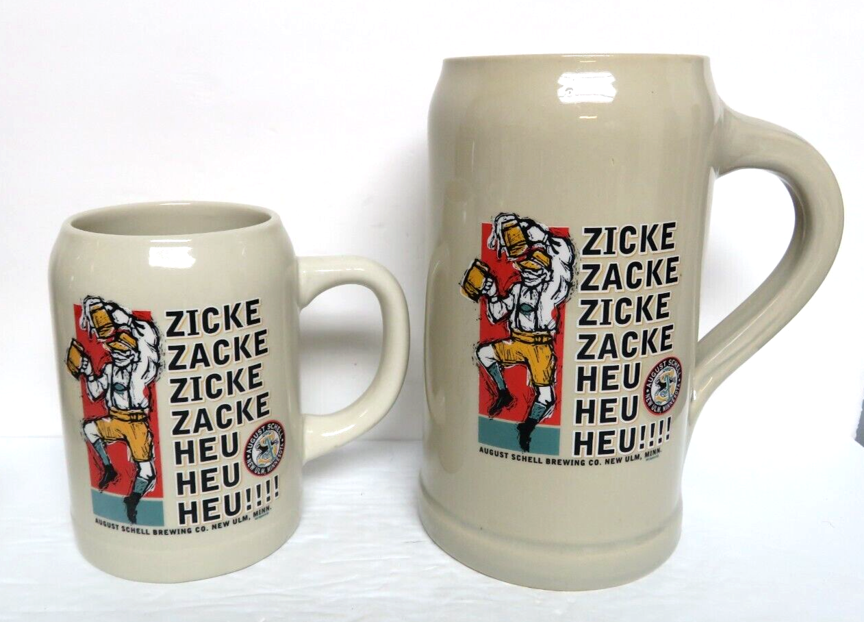 August Schell Brewing Zicke Zacke Heu 5 1/4" Stein | eBay