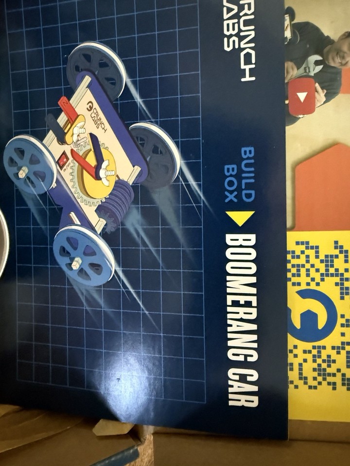 NEW Crunch Labs Boomerang Car Mark Rober Open Box DIY Build Box ...