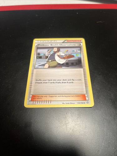 Pokemon Professor Birch's Observation XY Primal Clash 134/160 Uncommon ...