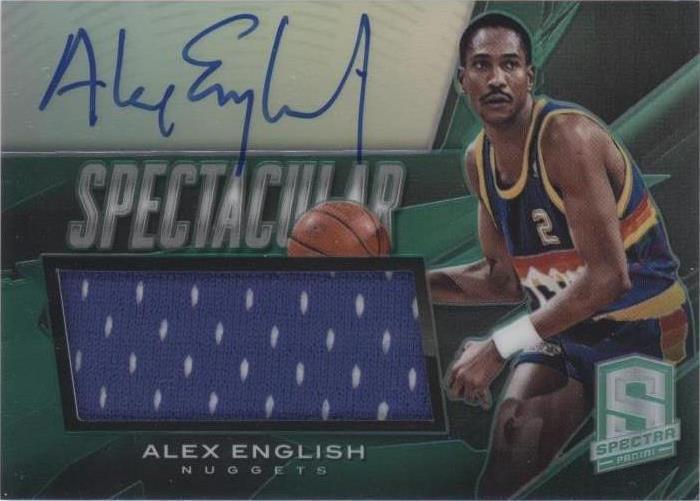 2013-14 Panini Spectra - Spectacular Swatch Signatures Alex English #27 ...