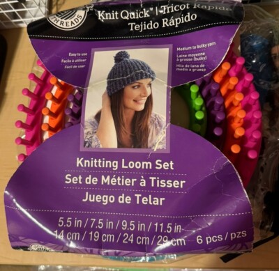 LOOPS & THREADS Knit Quick Round Loom Set Crafts Knitting *no Hook | eBay