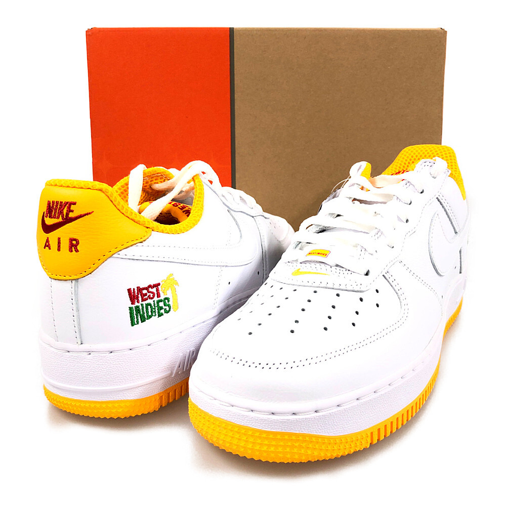 NIKE DX1156-101 AIR FORCE 1 LOW RETRO QS White×yellow US8.5 Genuine ...