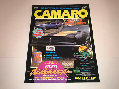 2000 Paddock Camaro Parts Catalog Classic Hot Rod High Performance ...