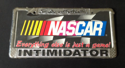 Vintage Dale Earnhardt Sr. INTIMIDATOR Chrome Metal License Plate Frame ...