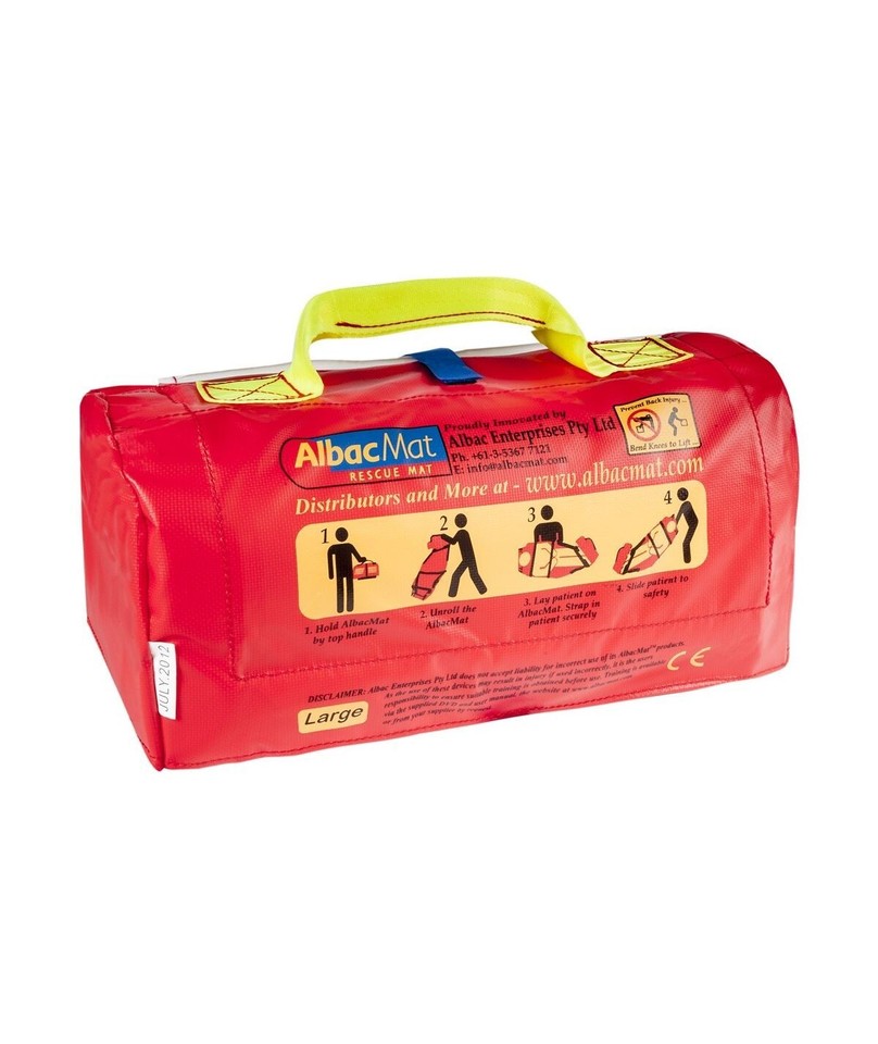 ALBACMAT SAFETY RESCUE MAT FLEXIBLE EVACUATION STRETCHER SIZE LARGE ...