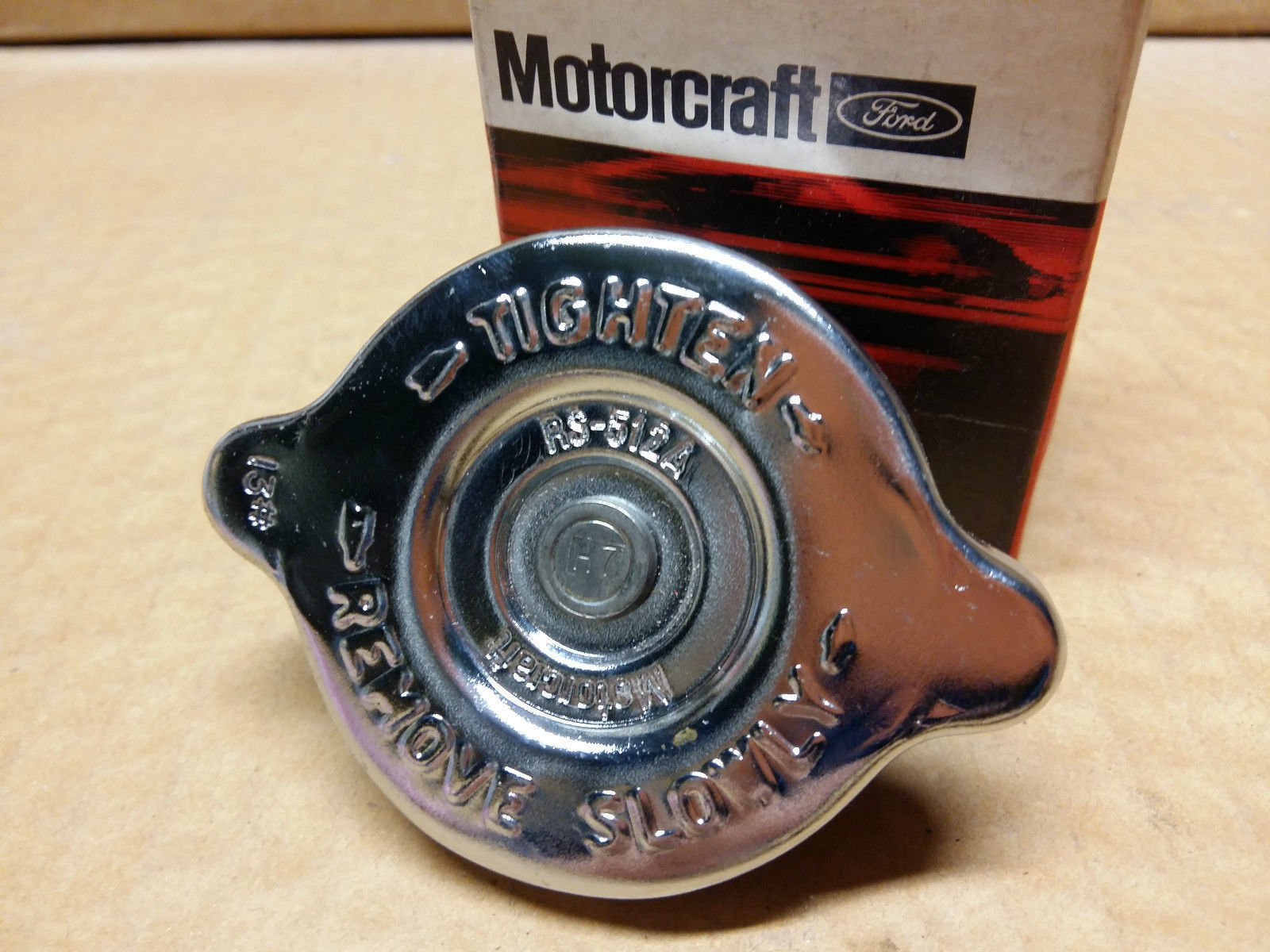 Tappo Radiatore RS - 512 A Motorcraft Ford 13 lbs - Radiator Cap crome ...