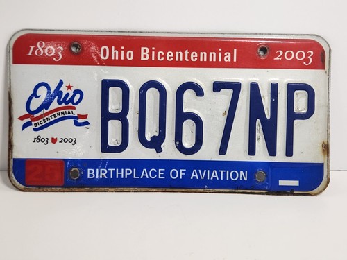 License Plate, Ohio 2003 Bicentennial, Franklin County, BQ67NP | eBay