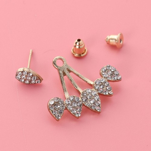 Creative and Stylish Ear Buds Shiny Full Earrings Double-sided | eBay