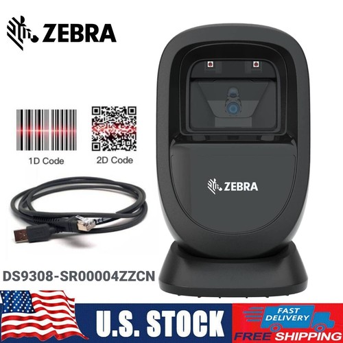 Zebra DS9308-SR00004ZZCN Hands-free 2D/1D/QR Code Barcode Scanner Image ...