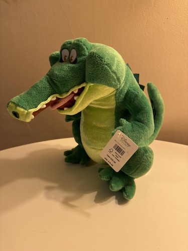 Disney Store Peter Pan Tick Tock Crocodile 12" Plush Stuffed Toy Gator ...
