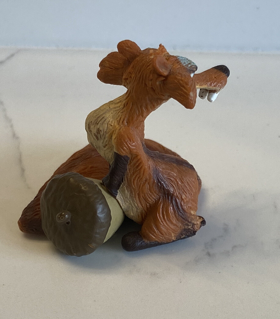 Ice Age 3 Action Figure Scratte Brown Squirrel 2" PVC 2009 Scrats ...