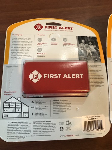 First Alert Battery Powered Smoke Alarm with Silence Button Model ...