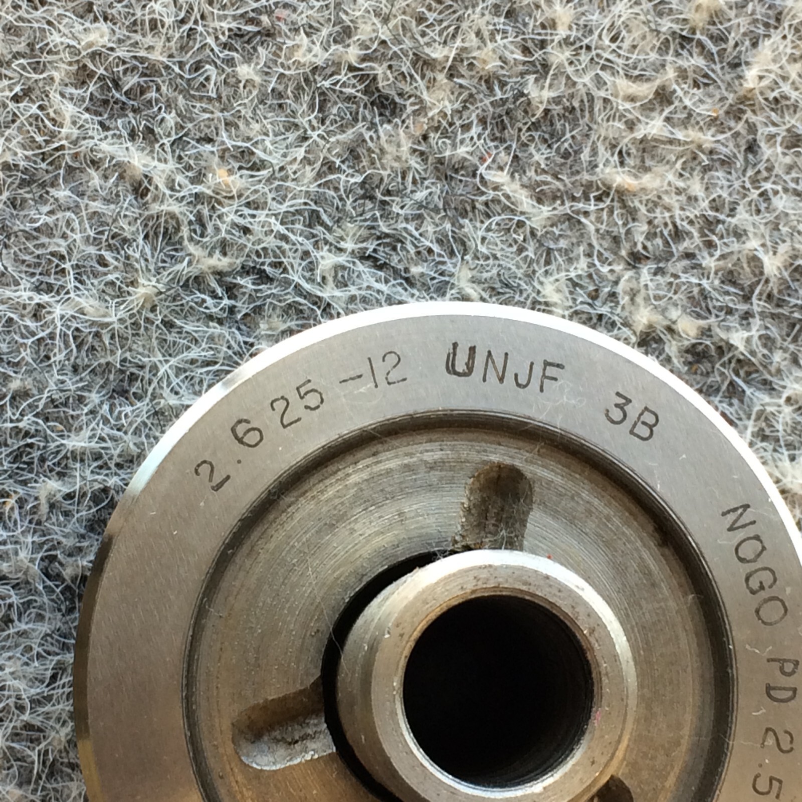 2 5/8 - 12 UNJF 3B Thread Plug RING Gage No Go PD 2.5769 CNC TOOL | eBay