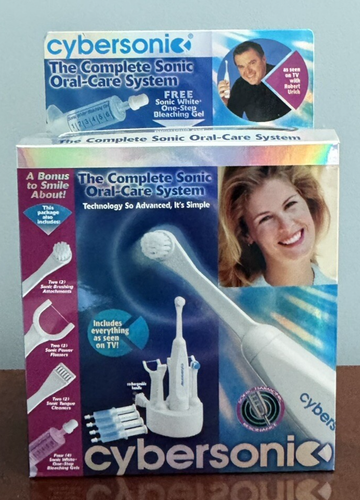 CYBERSONIC The Complete Sonic Oral Care System Toothbrush New Sealed ...