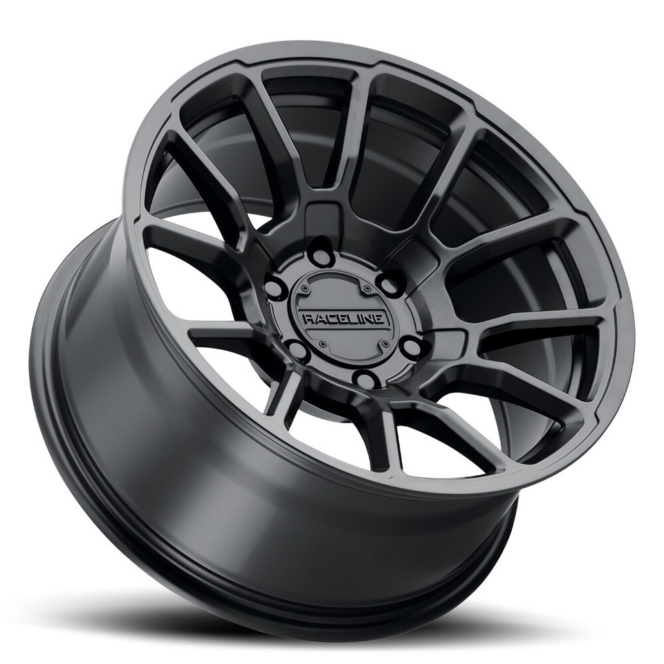 18x9 +18 Raceline 950B Gauge 8x170 Satin Black Wheels (Set of 4) | eBay