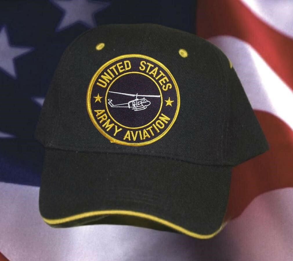 HUEY UH-1 HELICOPTER HAT PATCH CAP US MARINES PIN UP VETERAN GIFT USA ...