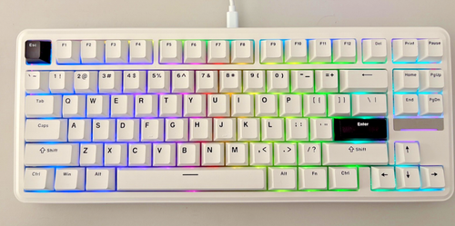 Epomaker TH85 75% Wireless Mechanical Gaming Keyboard - White VIA/QMK Compatible | eBay