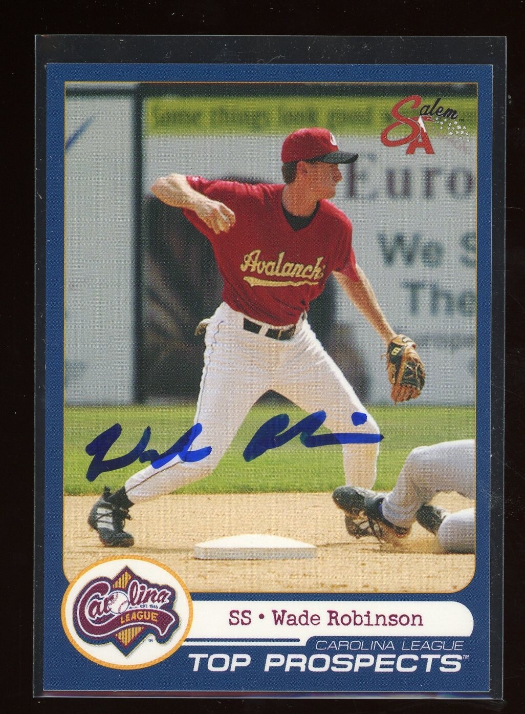 2004 Salem Avalanche WADE ROBINSON Signed Card autograph auto ASTROS | eBay