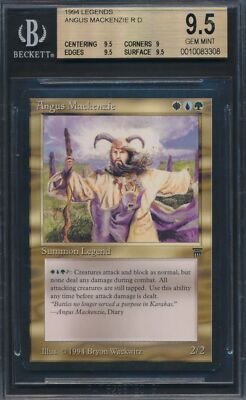 Legends Angus Mackenzie BGS 9.5 Graded Magic MTG (3308) | eBay