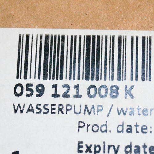 NEW AUDI Q5 8R WATER PUMP 059121008K 3.0 DIESEL ORIGINAL | eBay