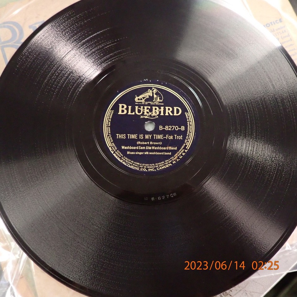E+ 78 Washboard Sam Bluebird 8270 Wasn't He Bad / This Time Is My Time ...