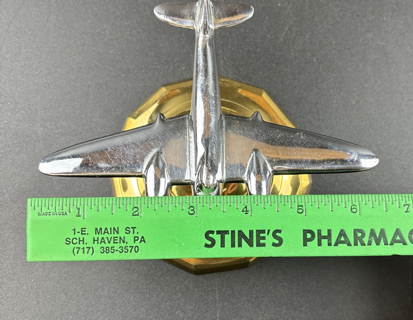 Vintage Art Deco Military Bomber Airplane Desk Top Model | eBay