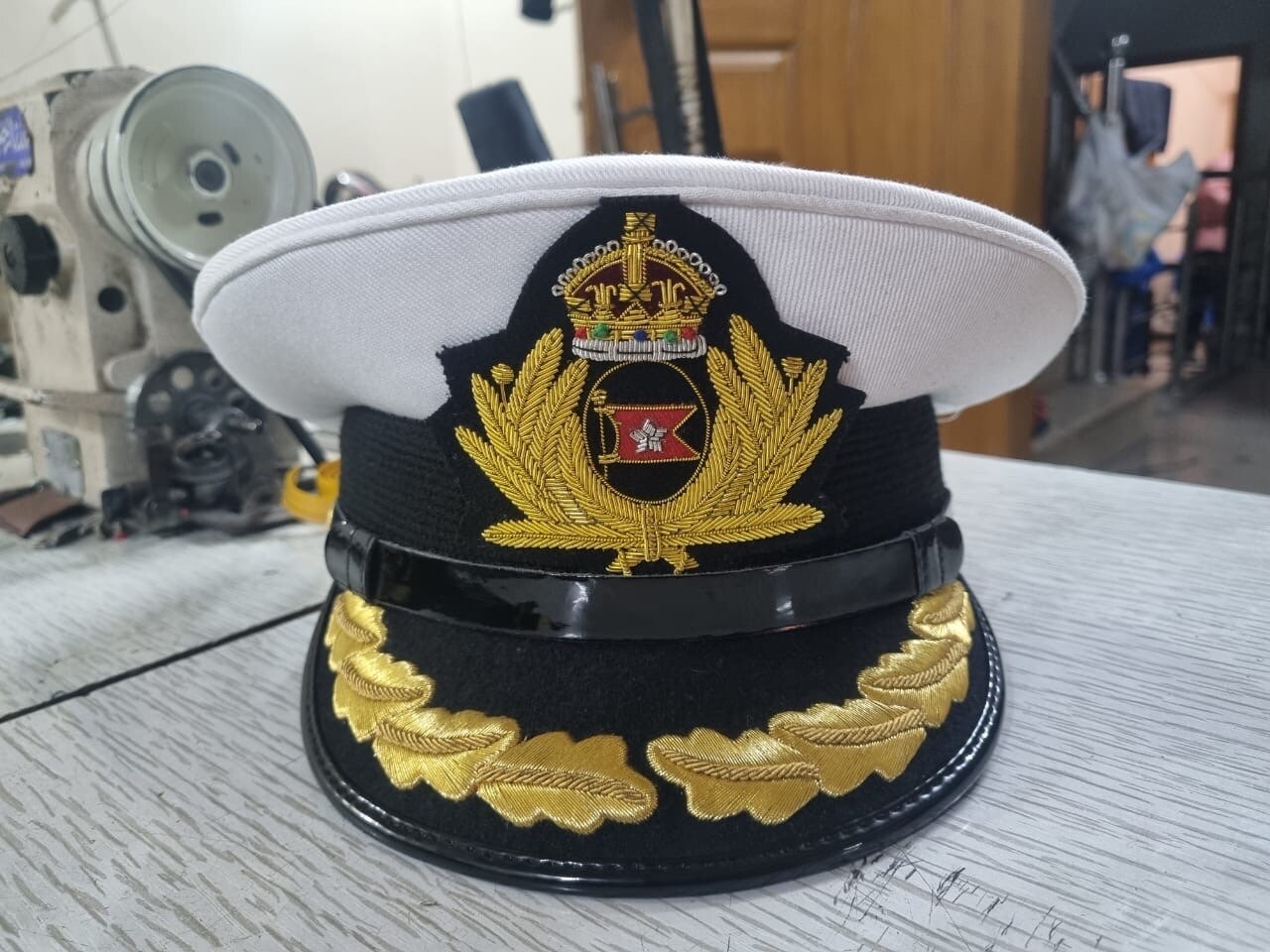 ROYAL MARINE TITANIC WHITE STAR LINE CAPTAIN SMITH HAT! Wow ! | eBay