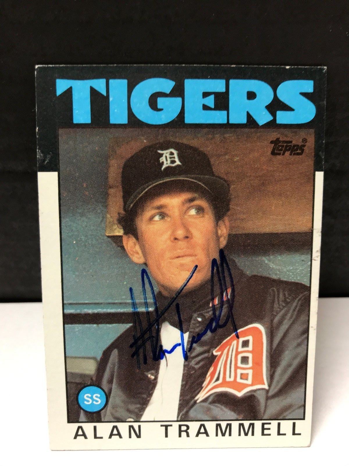 AUTOGRAPHED ALAN TRAMMELL 1986 TOPPS DETROIT TIGERS HOF | eBay