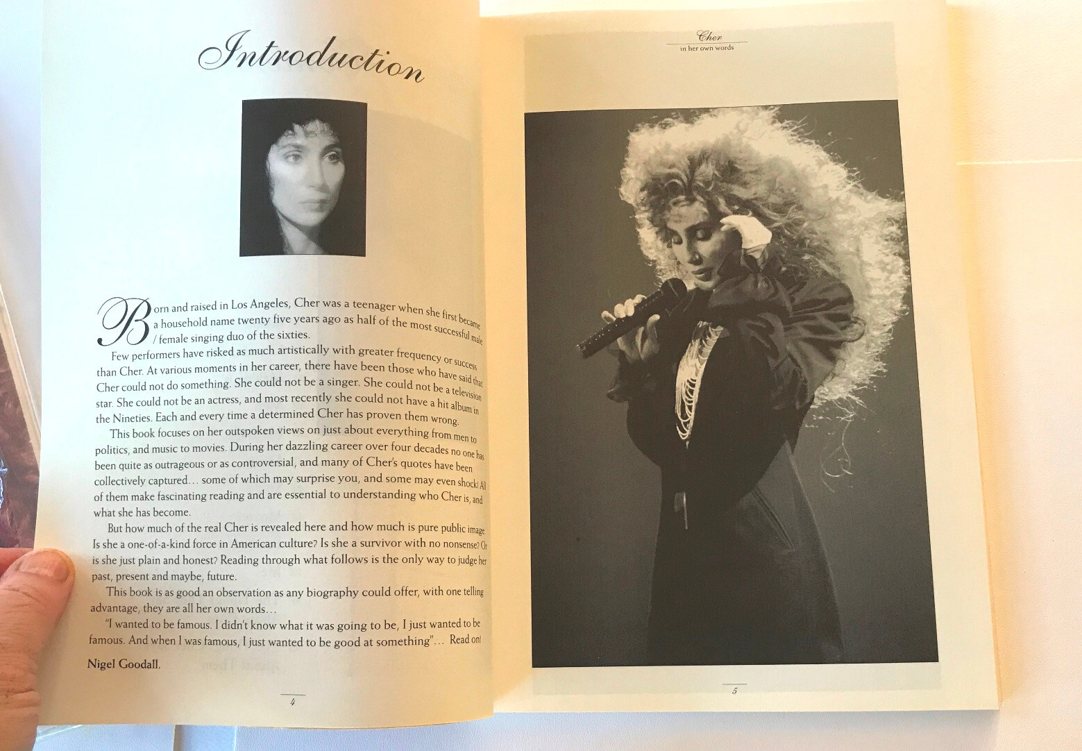 CHER in HER OWN WORDS 1992 * PHOTO BIOGRAPHY * life music romance Nigel ...