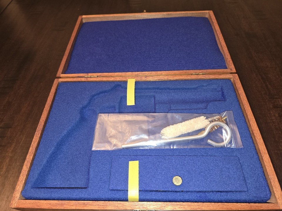 SMITH & WESSON, 4" Barrel, N Frame Wood Presentation Case, Box, With ...