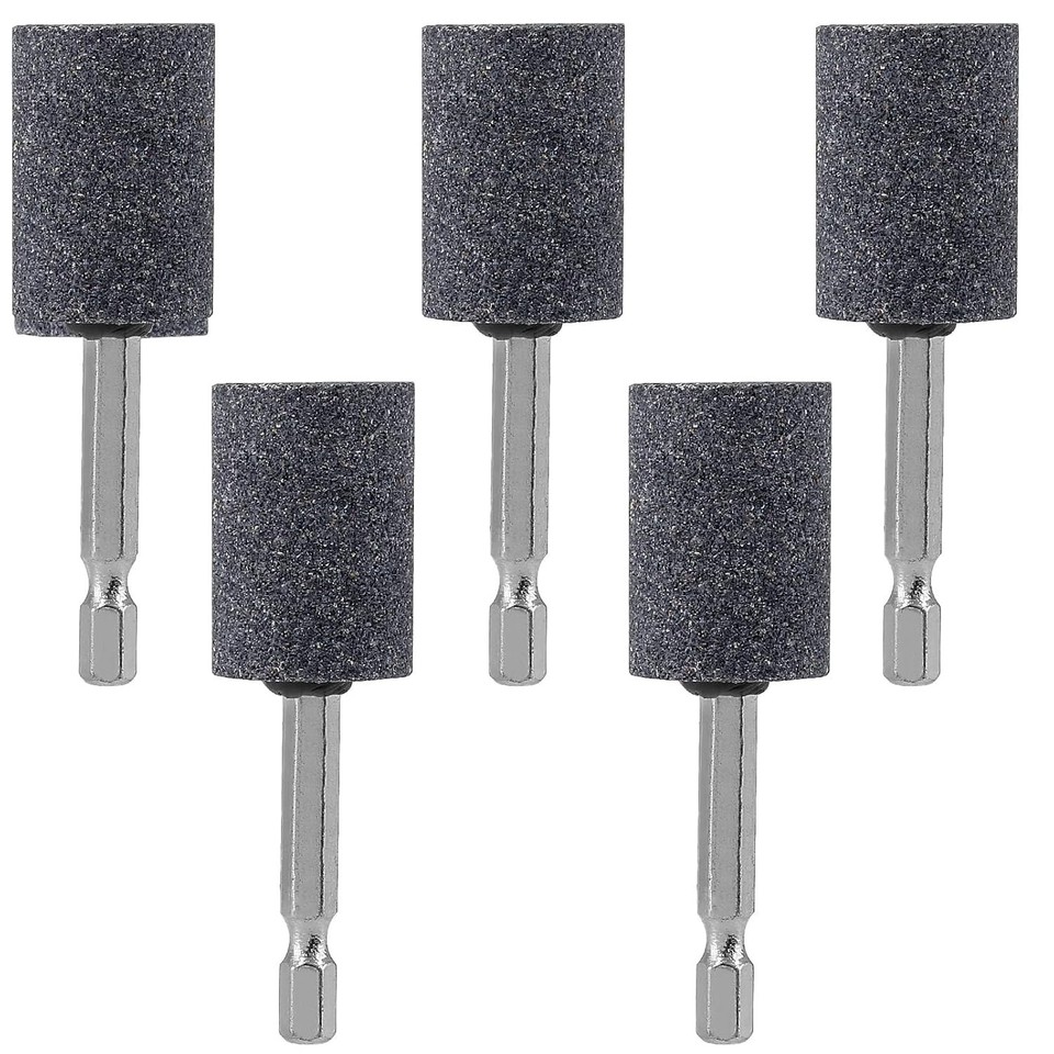 5PCS Abrasive Drill Bits Stone Grinding Bits, 1/4" Hex Shank Small ...